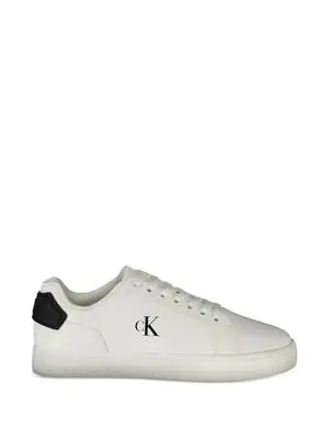 Calvin Klein Logo-print Leather Sneakers