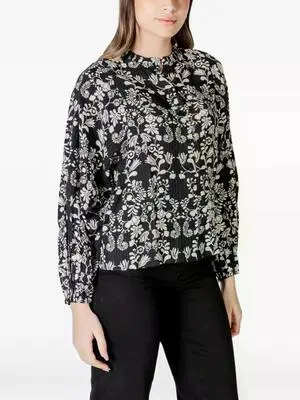 ICHI Floral-print Blouse