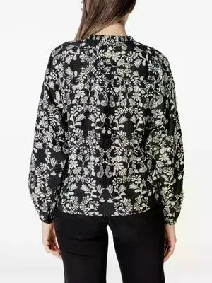 ICHI Floral-print Blouse