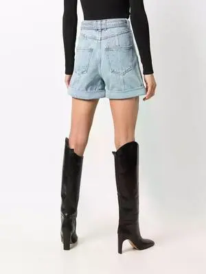 Balmain Belted High-waist Shorts