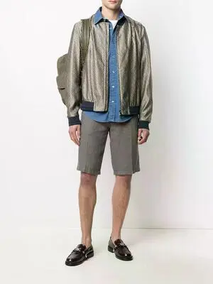 Corneliani Printed Bomber Jacket