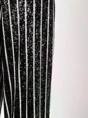 Balmain Sequin-embellished Wide-leg Trousers