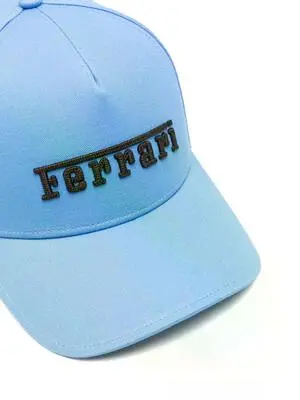 FERRARI Logo-embroidered Baseball Cap