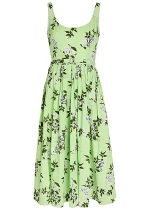 EMILIA WICKSTEAD Eglantine Floral-print Midi Dress