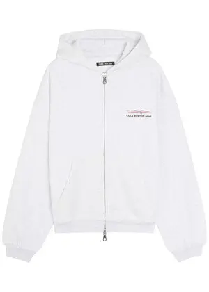 COLE BUXTON Hooded Printed Cotton Sweatshirt
