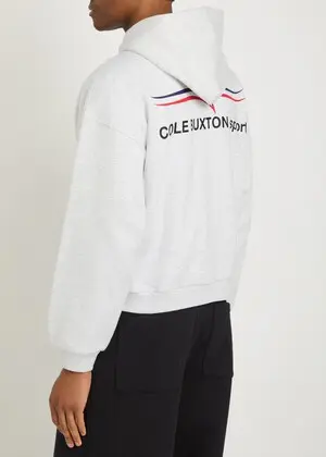 COLE BUXTON Hooded Printed Cotton Sweatshirt