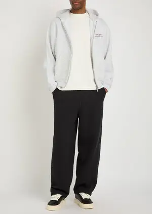 COLE BUXTON Hooded Printed Cotton Sweatshirt