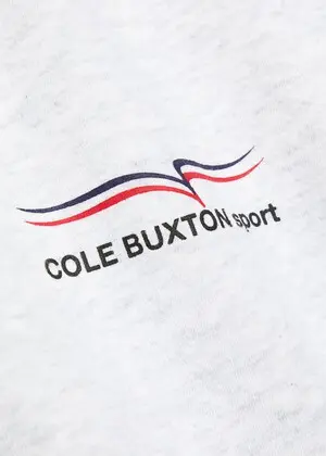 COLE BUXTON Hooded Printed Cotton Sweatshirt