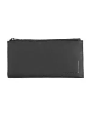 PIQUADRO Wallet Cow Leather, Metal, Polypropylene, Polyurethane - Black