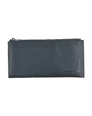 PIQUADRO Man Wallet Black Size - Cow Leather, Metal, Polypropylene, Polyurethane Blue