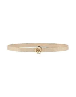 Maje Skinny Leather Belt - Beige