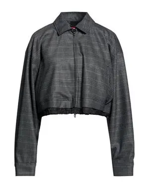 DIESEL® Tweed Glen Plaid Jacket - Grey