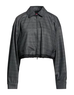 DIESEL® Tweed Glen Plaid Jacket - Grey
