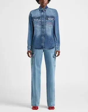 CHIARA FERRAGNI Denim Shirt In Cotton And Elastane