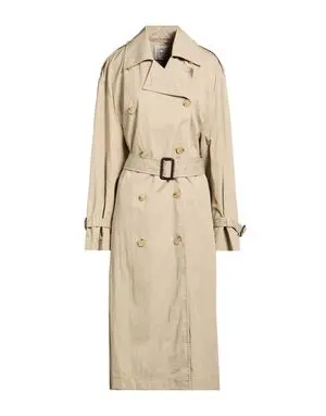 TOTEME Overcoat & Trench Coat In Organic Cotton & Polyamide - Beige