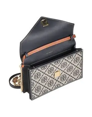 Tory Burch Small Flap Bag With Detachable Shoulder Strap - Navy