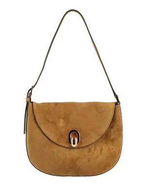 Savette Suede Saddle Shoulder Bag - Yellow
