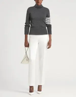 Thom Browne Turtleneck Cashmere Knit Top - Grey