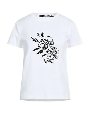Karl Lagerfeld T-shirt In Organic Cotton - White