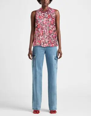PATRIZIA PEPE SERA Floral-print Crepe Top