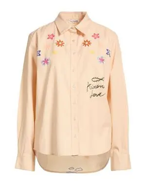 ARIZONA LOVE Woven Shirt With Appliqués And Logo - Blush