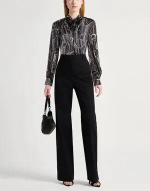 MANILA GRACE Viscose Bow Shirt