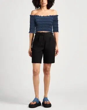 Kenzo Cotton Off-the-shoulder Crop Top