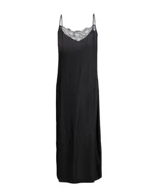 Maje Midi Slip Dress With Lace