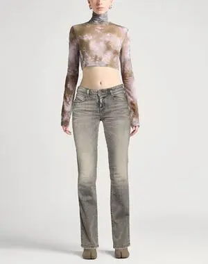 DIESEL® Boot-cut Jeans In Stretchy Cotton With Colored Wash - Grey