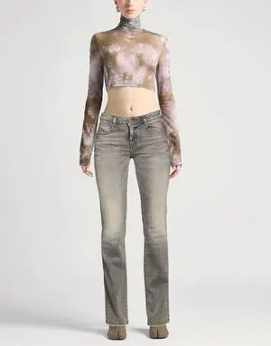 DIESEL® Boot-cut Jeans In Stretchy Cotton With Colored Wash - Grey