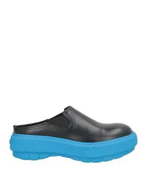 Sunnei Two-tone Leather Clogs - Black