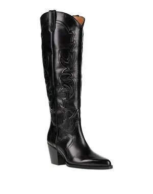 Maje Leather Cowboy Boots