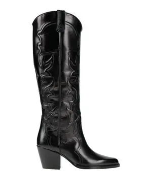 Maje Leather Cowboy Boots