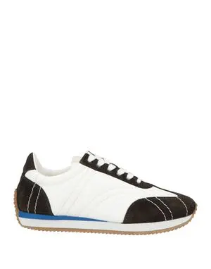 TOTEME Leather And Textile Low-top Sneakers - Brown