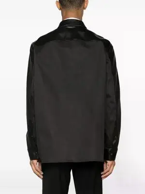 Neil Barrett Spread-collar Leather Jacket