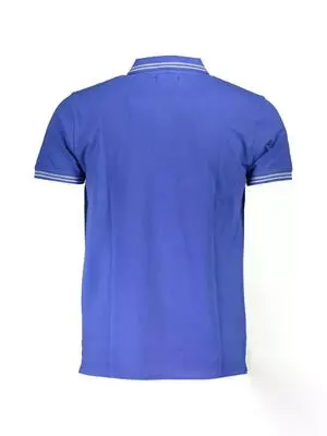 Roberto Cavalli Contrast-trimmed Piqué Polo Shirt - Blue
