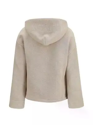 Max Mara Logo Embroidered Hooded Sweater