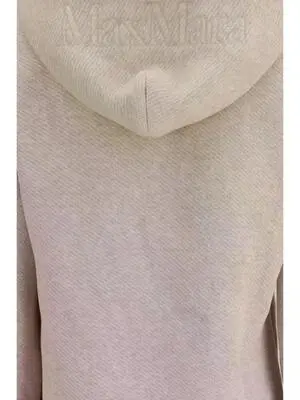 Max Mara Logo Embroidered Hooded Sweater