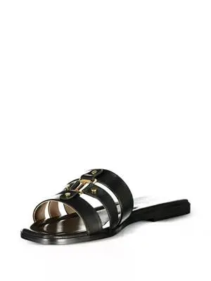 TWINSET Leather Flat Sandals