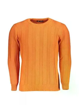 U.S. Grand Ribbed-knit Crew-neck Sweater