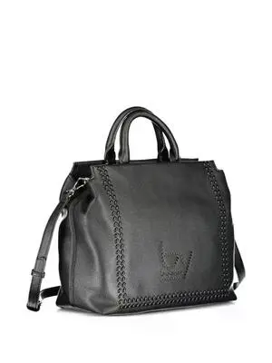 Byblos Stud-embellished Tote Bag With Logo Detail - Black