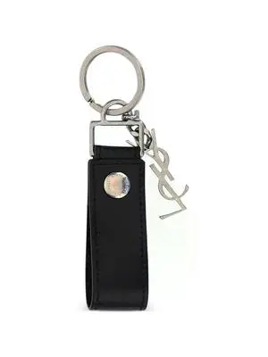 Saint Laurent Cassandre Leather Keychain