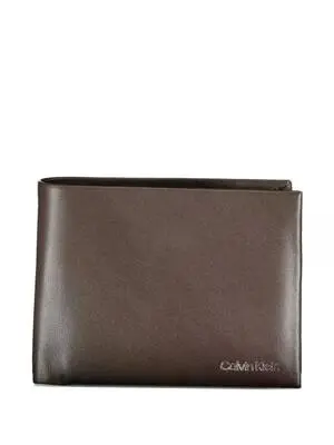 Calvin Klein Bi-fold Leather Wallet - Brown