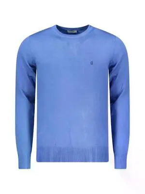 COVERI MOVING Logo-embroidered Crew Neck Sweater