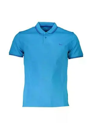 HARMONT & BLAINE Piping-detail Piqué Polo Shirt - Blue