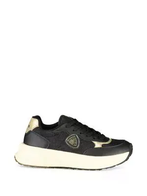 BLAUER. Logo-patch Sneakers - Black
