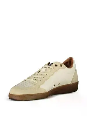 BLAUER. Suede Panelled Sneakers - Neutrals