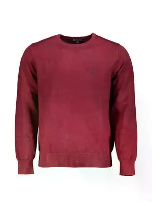 U.S. Grand Logo-embroidered Crew-neck Sweater