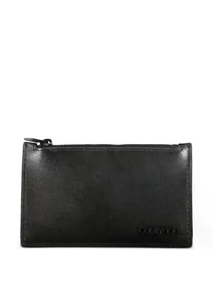 Calvin Klein Logo-debossed Leather Wallet - Black