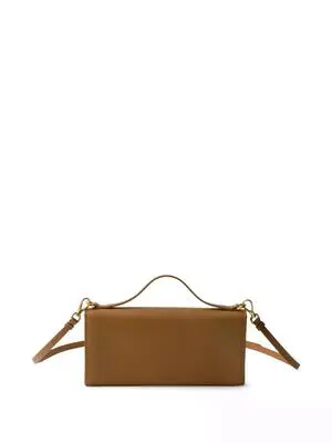 Prada Saffiano Leather Wallet With Shoulder Strap - Neutrals